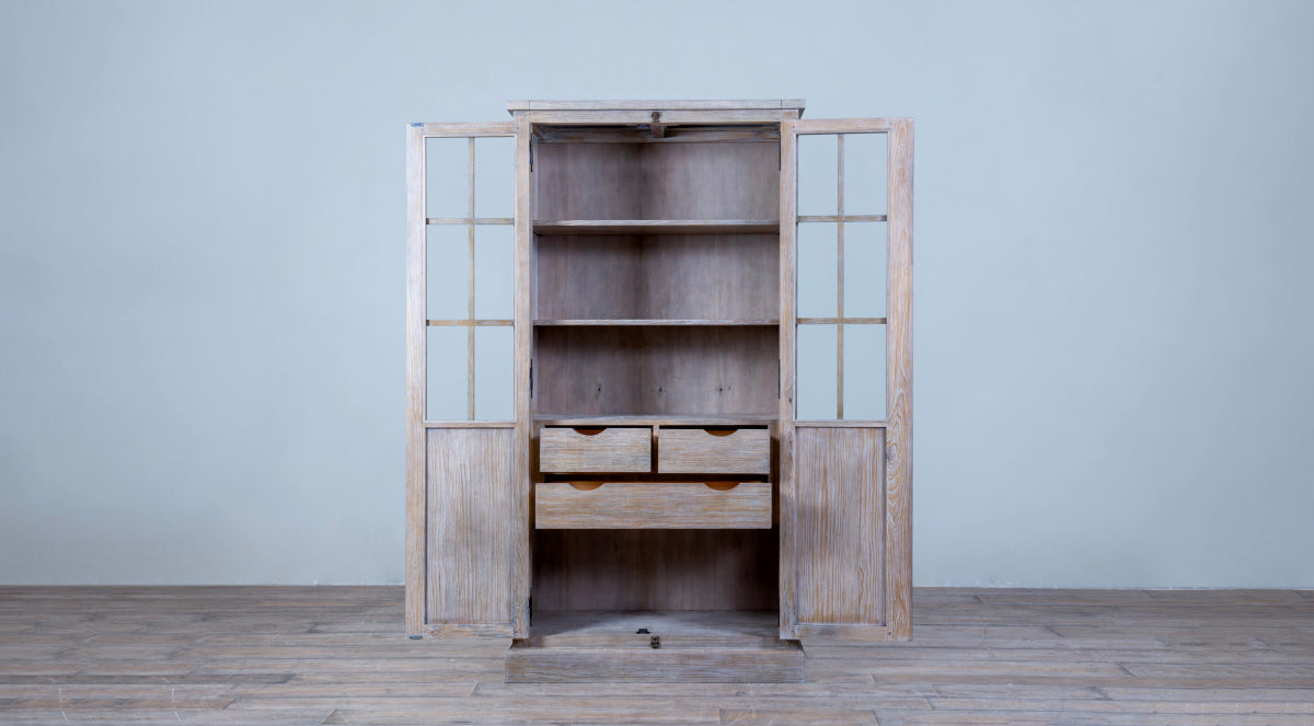 Cremone Bookcase Display Unit with Bottom Door Panel – Marie Albert Home