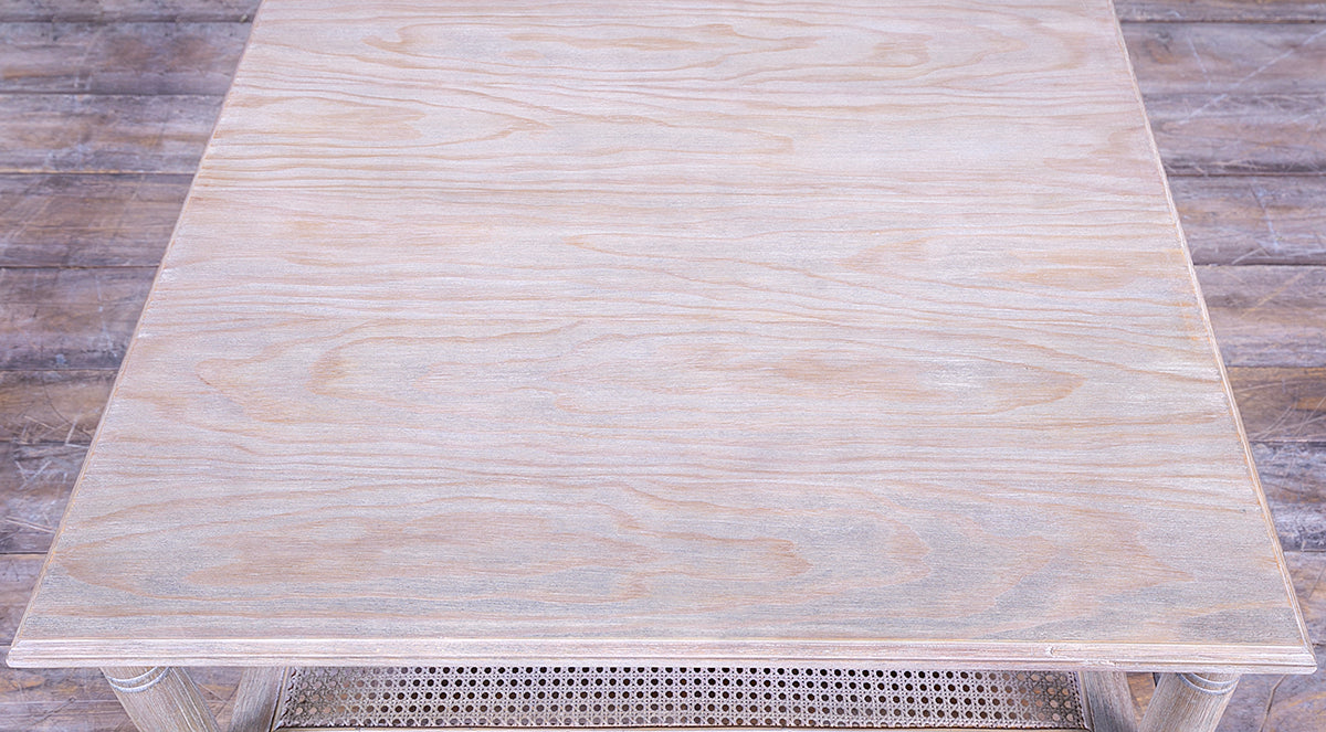 Coffee Table Square Turning Leg with Cane – Marie Albert Home