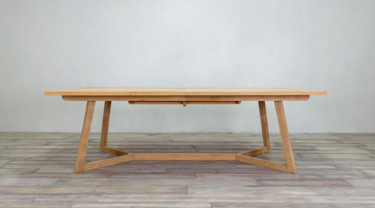 angeles rectangular extending dining table